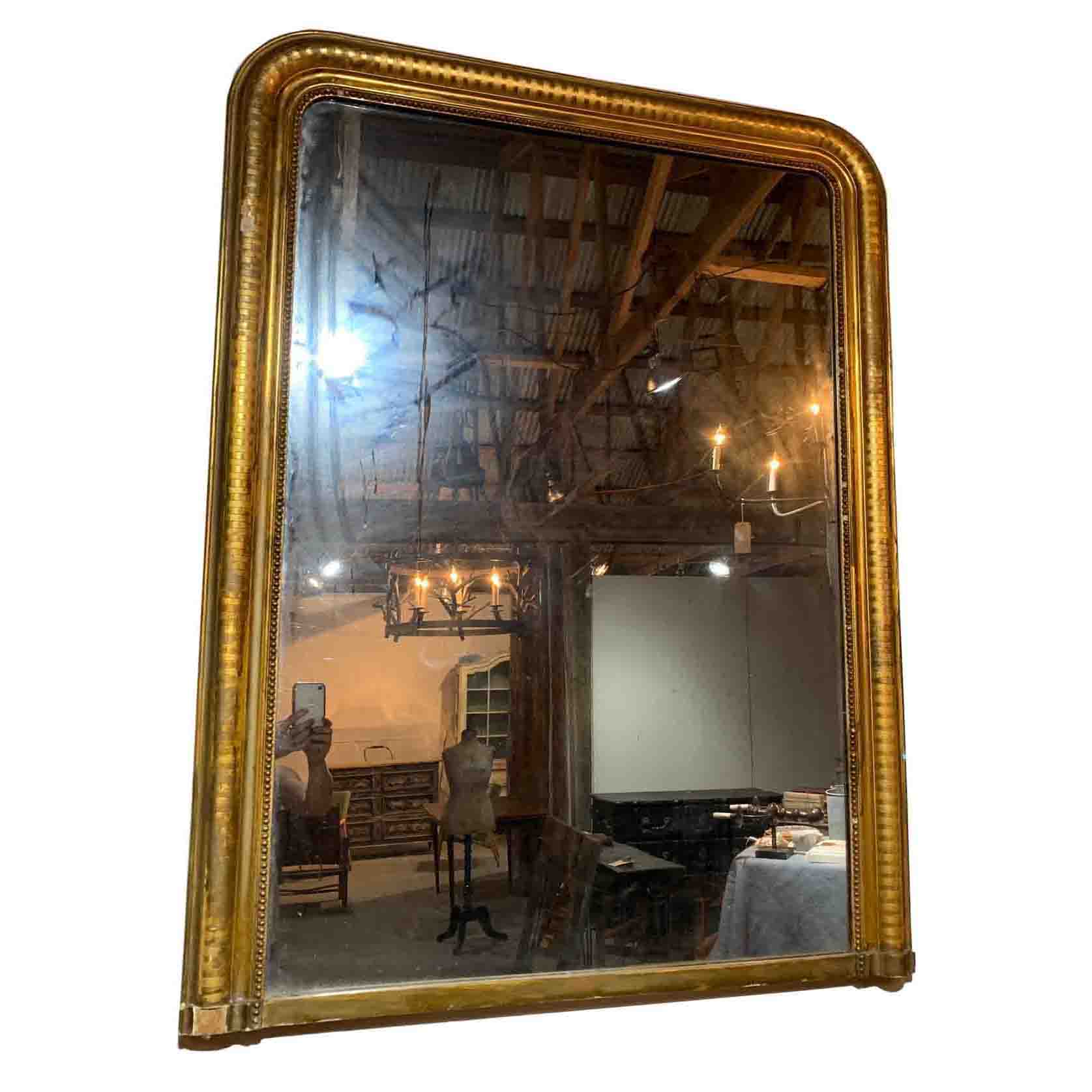 Z226 French Louis Philippe Gold Framed Mirror Period Piece Original ...