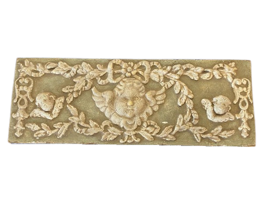 J122-2 Italian Angel/Cherub Plaster and Wood Wall Plaque | Giana Allen ...