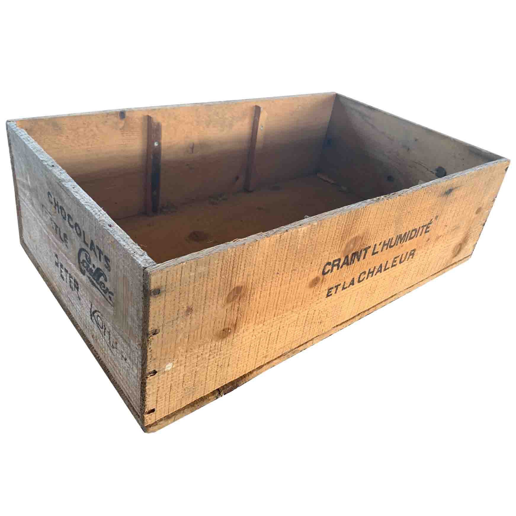Z290 Vintage French Chocolate Box Crate "Nestle, Peters" | Giana Allen ...